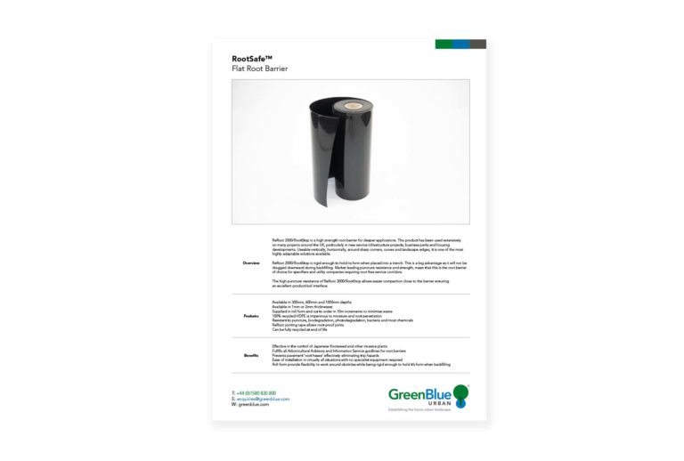 ReRoot Flat Root Barrier Datasheet - GreenBlue Urban