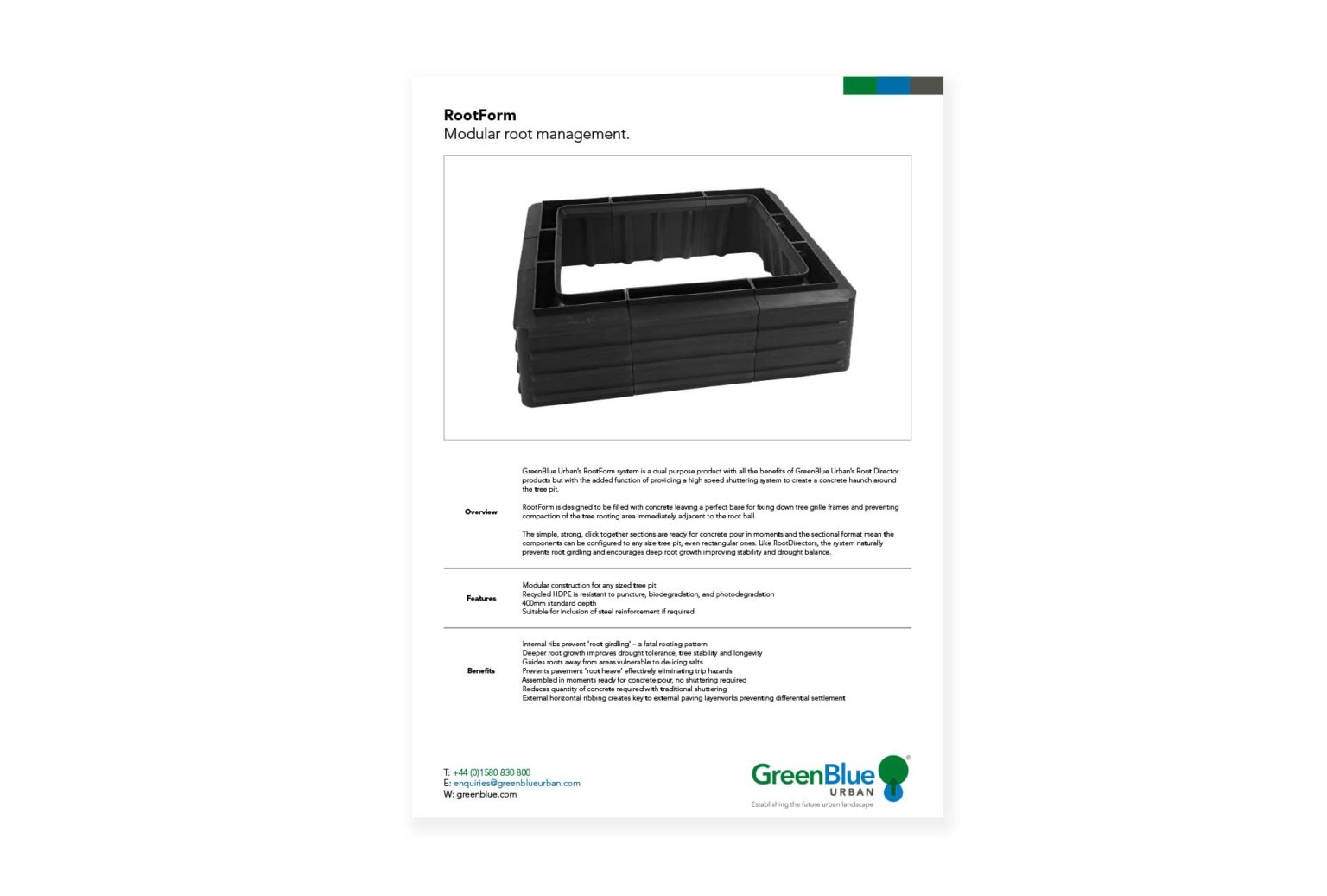 RootForm - Modular Tree Root Management - GreenBlue Urban