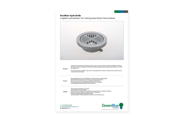 RootRain Hydrogrille Datasheet - GreenBlue Urban