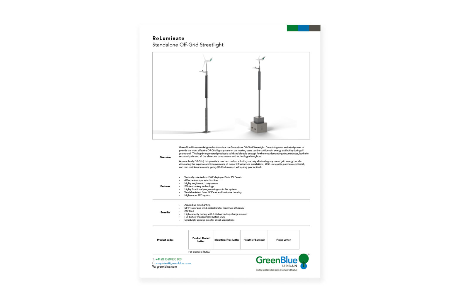 Datasheets - GreenBlue Urban