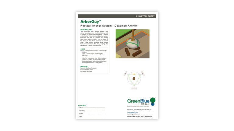 ArborGuy™ Rootball Anchor System - GreenBlue Urban