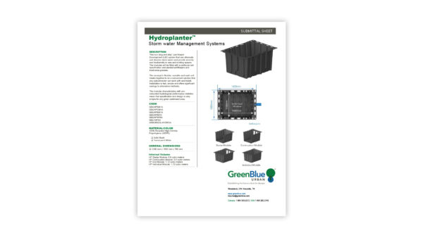HydroPlanter Datasheet - GreenBlue Urban