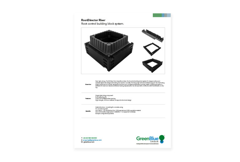 RootDirector Riser Datasheet - GreenBlue Urban